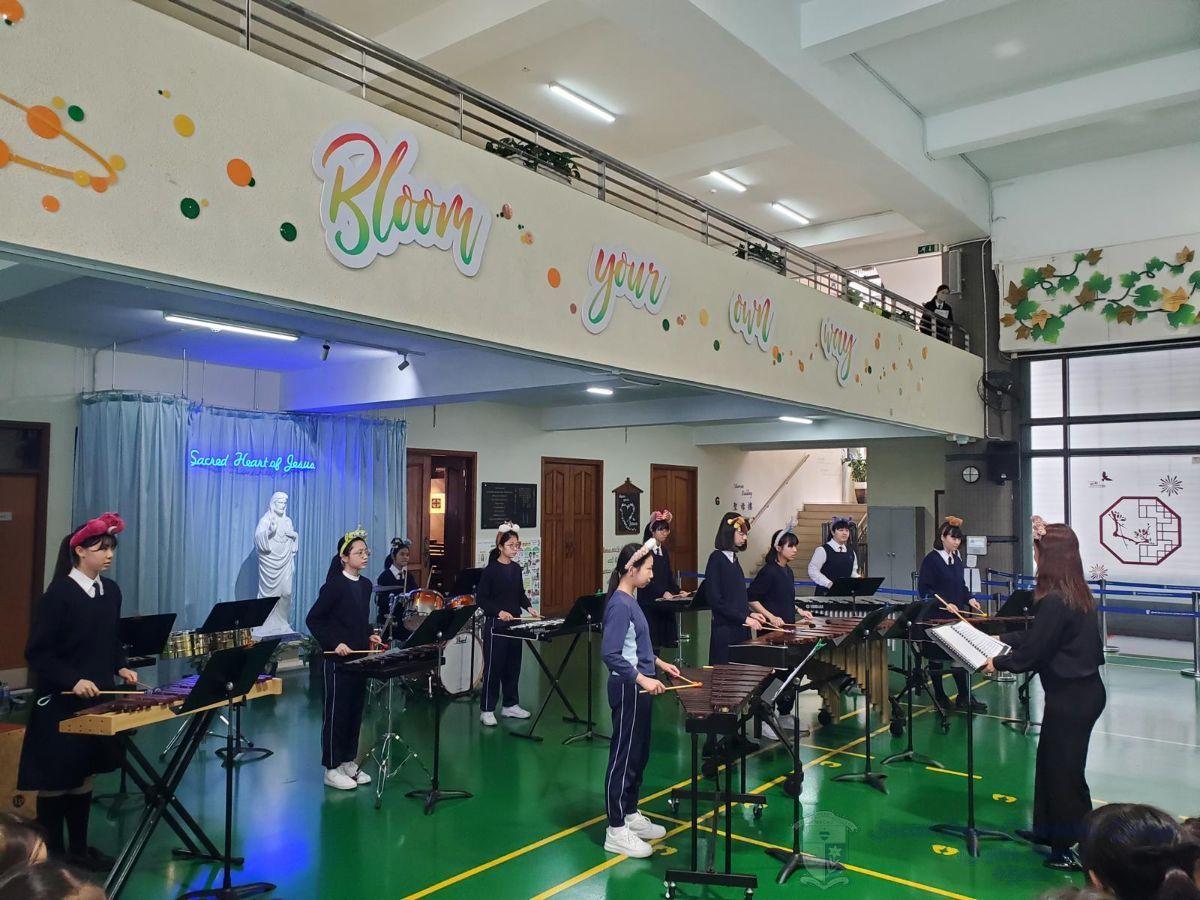 中學敲擊樂團校內午間音樂會 – Sacred Heart Canossian College